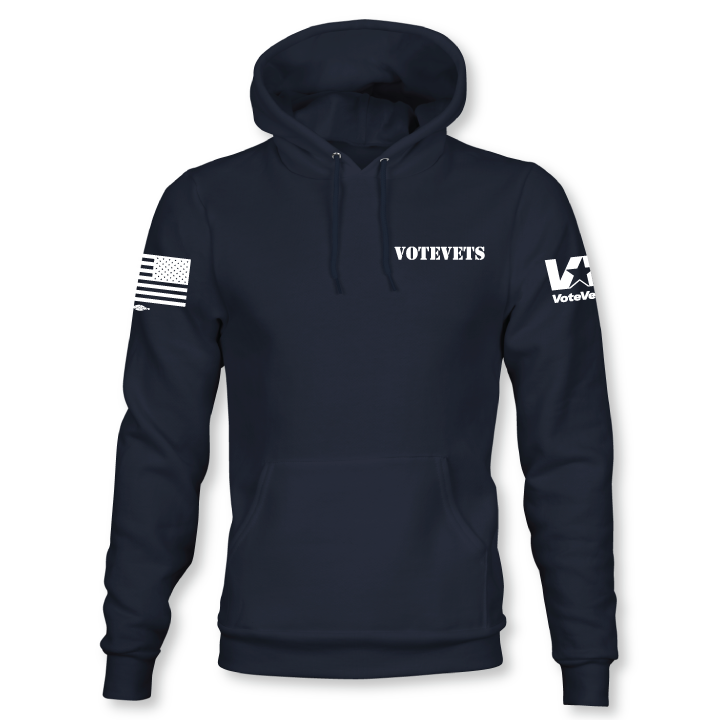 VoteVets Logo (Navy Pullover Hoodie) – VoteVets PX