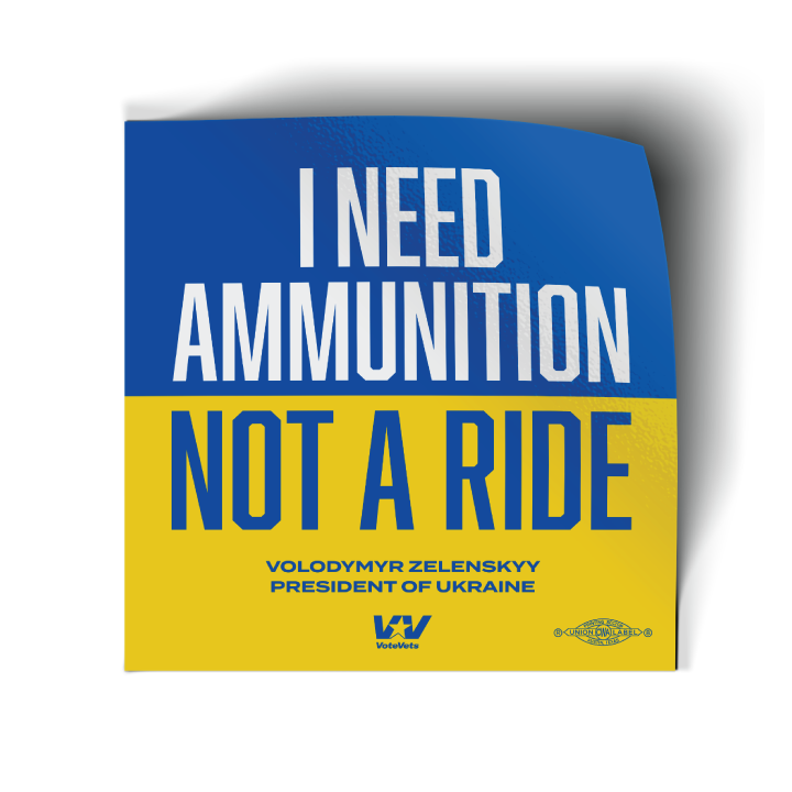 Ukraine Support Sticker (5 pack) – VoteVets PX